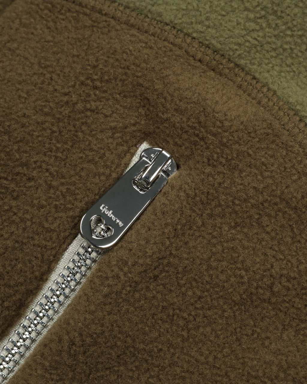 Two Tone Fleece Jacket Olive