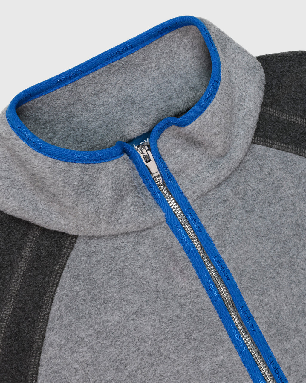 Two Tone Fleece Jacket Dark Heather Grey